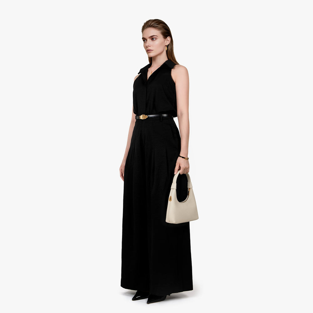 Half Moon Bag in Beige – ZORNNA