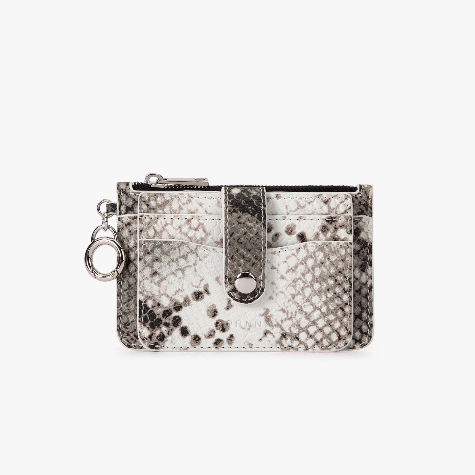 Off-White Snake Print Card Holder – ZORNNA