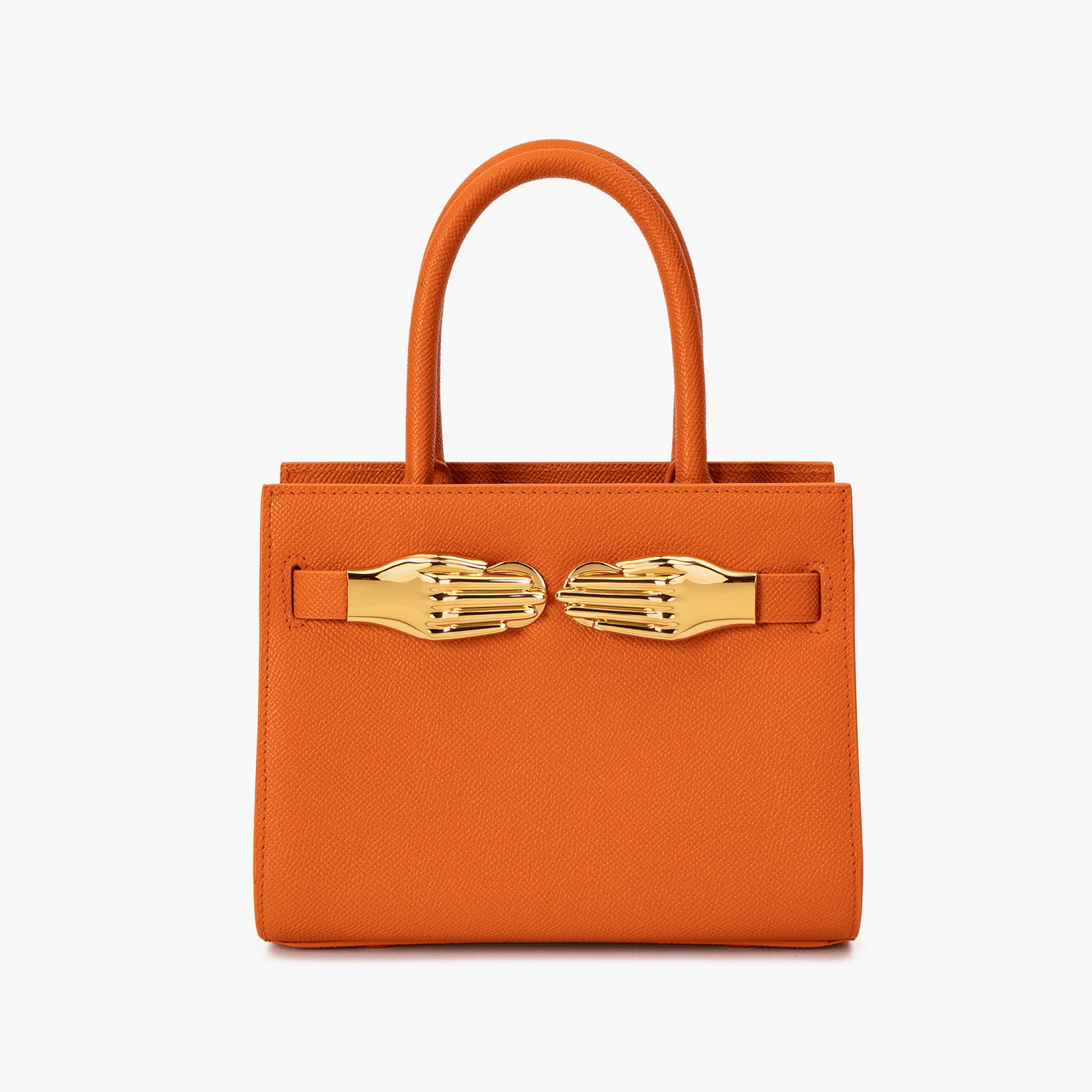 Orange Small Structured Bag – ZORNNA