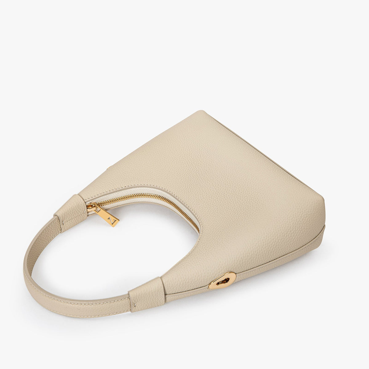 Half Moon Bag in Beige – ZORNNA